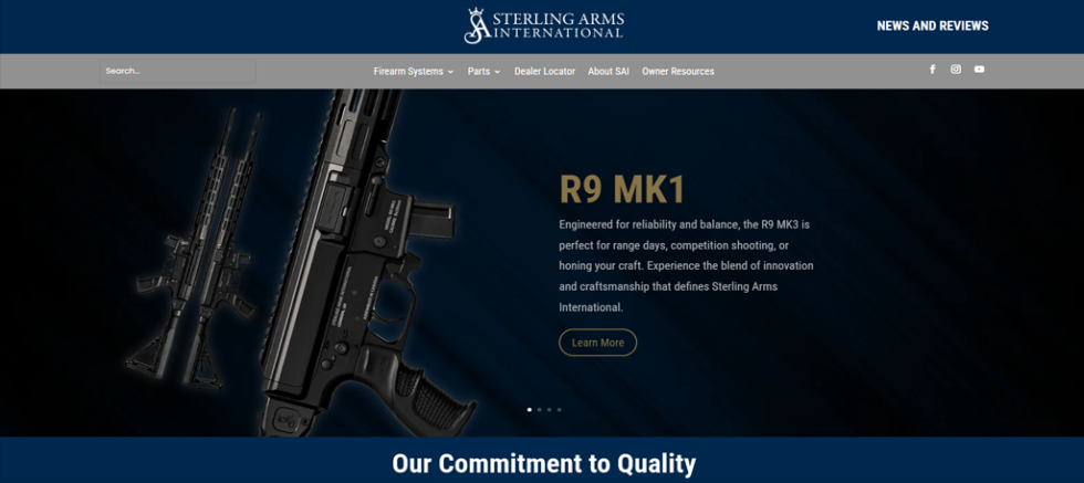 Welcome to Our New Website - Sterling Arms International